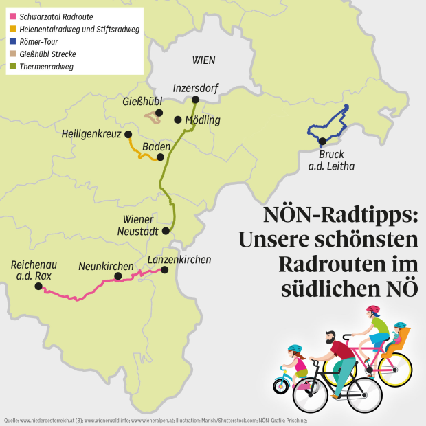 Radfahren - Die schönsten Rad-Routen im Industrieviertel - NÖN.at